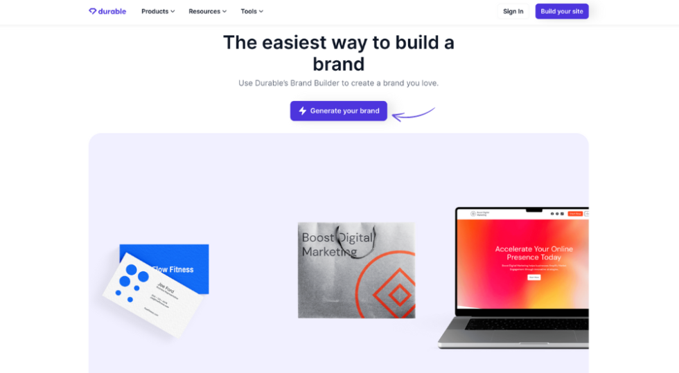 How to use Durable AI Brand Generator in 2024